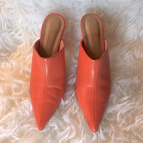 ASOS | Shoes | Asos Orange Mules | Poshmark